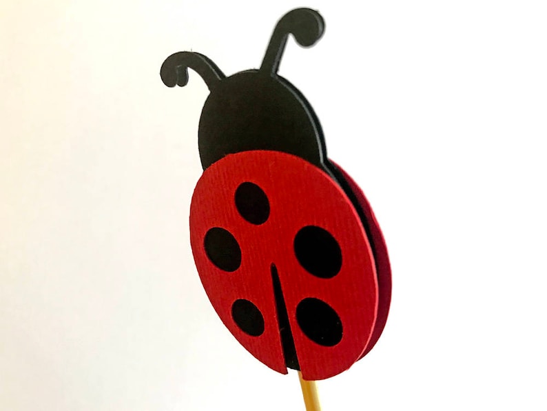 Ladybug Cupcake Toppers, Ladybug Birthday, Ladybug Toppers, Ladybug ...