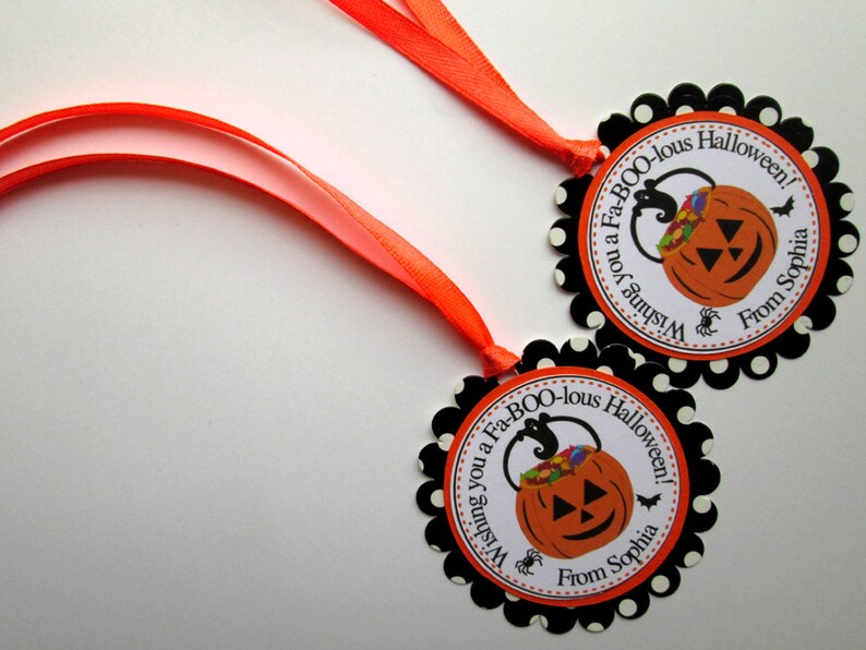 Halloween Tags Halloween Gift Tags Halloween Party Trick or - Etsy