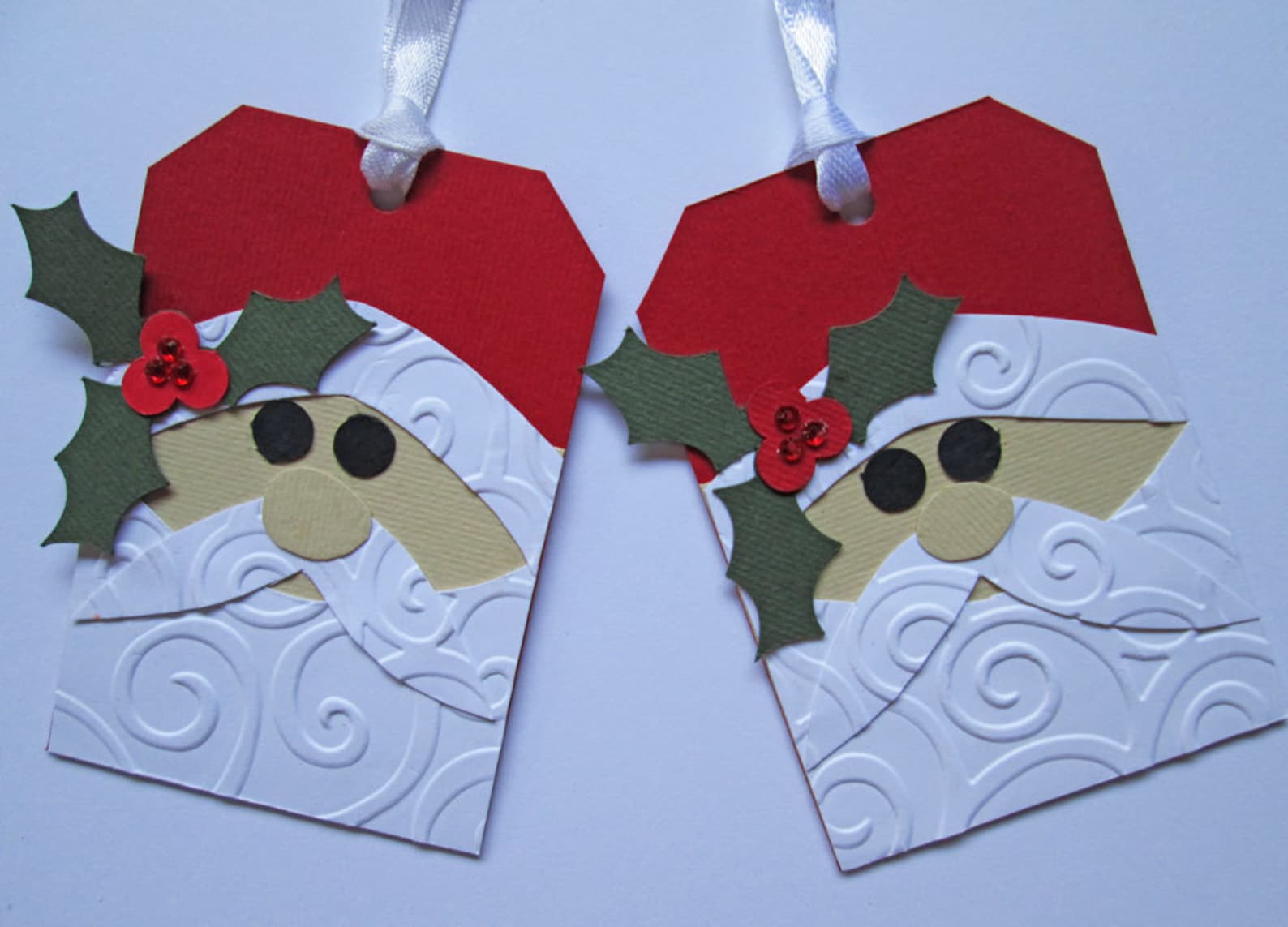 Santa Christmas Gift Tags Christmas Tags Holiday Gift Tags | Etsy