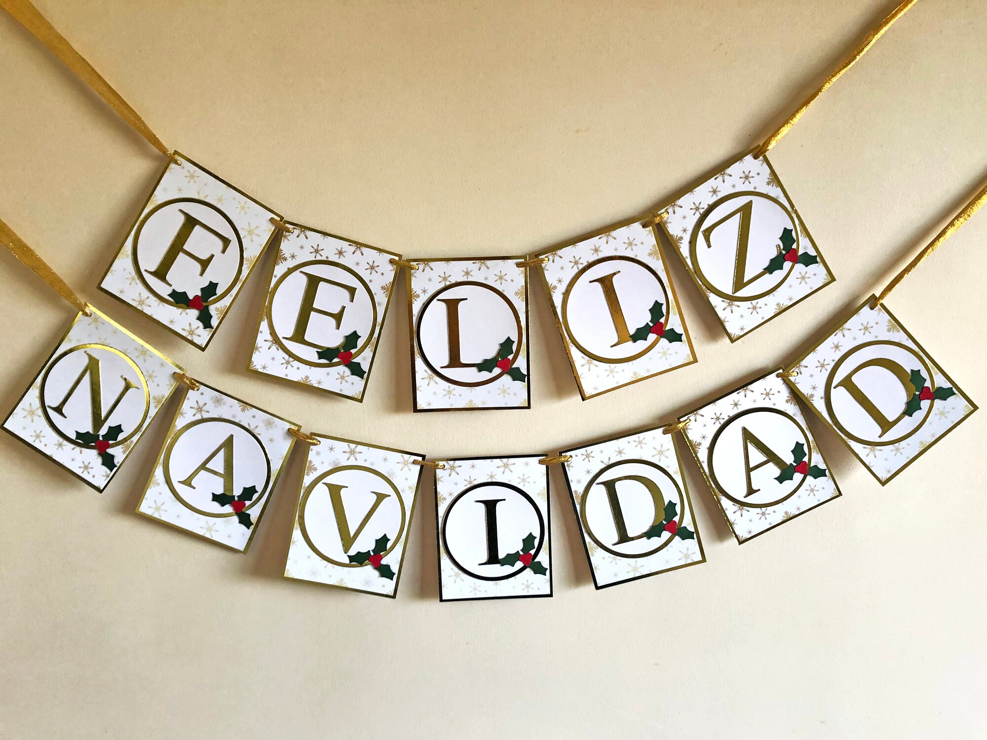 Feliz Navidad Banner Merry Christmas Decoration Sign Photo | Etsy