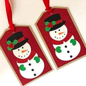 Snowman Christmas Gift Tags, Christmas Tags, Favor Tags, Hang Tags ...