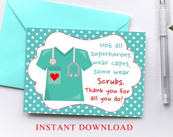 Nurse Appreciation Gift Tags Printable Medical Staff Doctor | Etsy