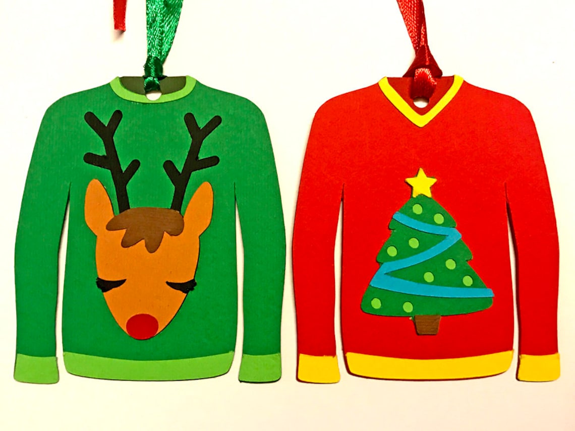 Ugly Sweater Tags Christmas Gift Tags Christmas Favor Tags - Etsy