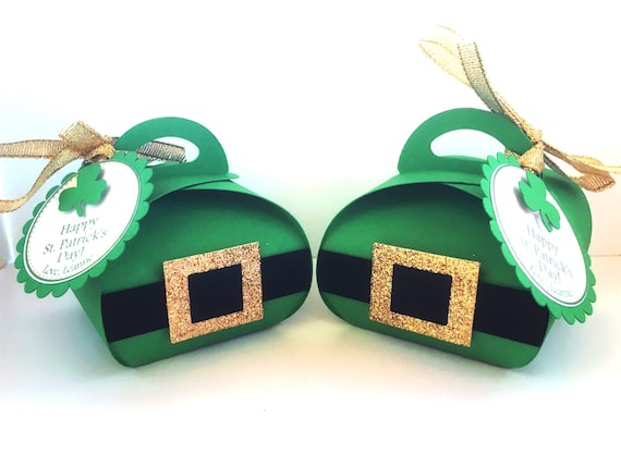 St. Patrick's Day Favor Boxes St Patrick's Party | Etsy