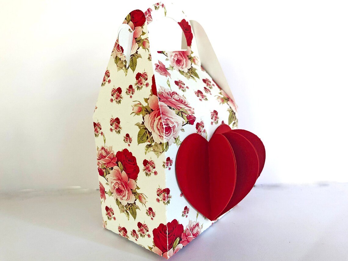 10 Valentine Gift Boxes, Valentine Treat Box, Small Gift Box for Her ...
