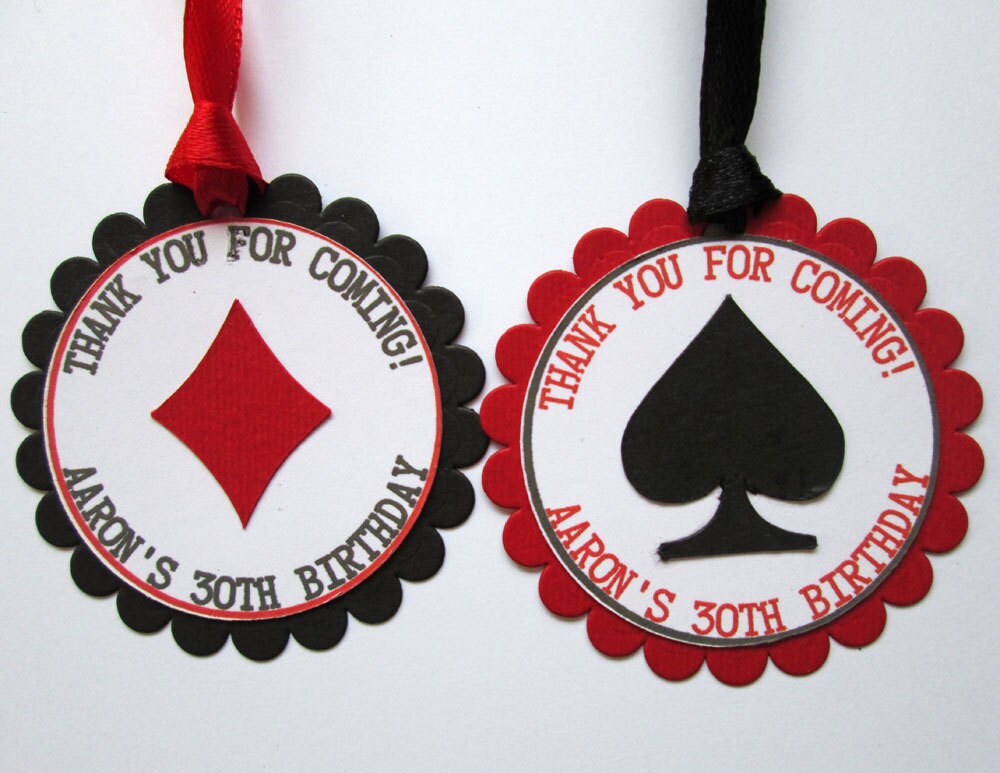 Casino Party Decor Casino Gift Tags Casino Birthday Casino - Etsy