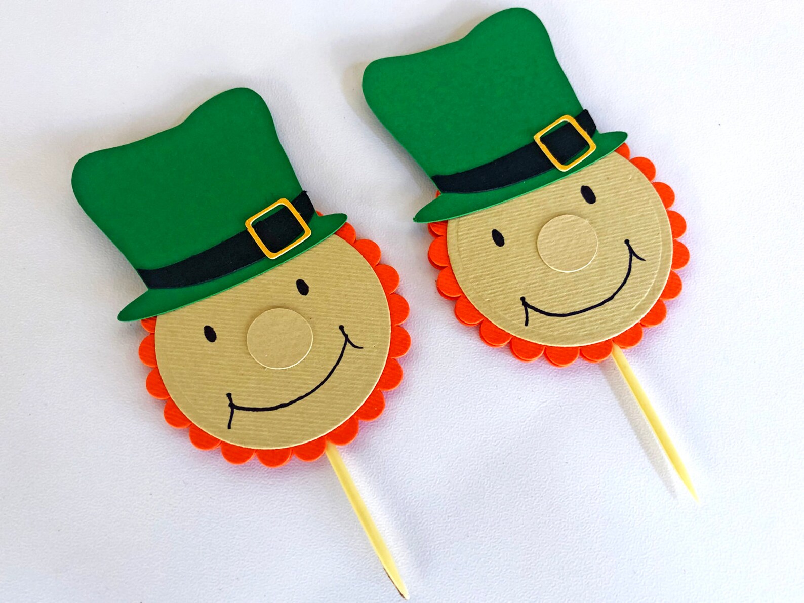 St. Patricks Day Cupcake Toppers Leprechaun Toppers Irish - Etsy