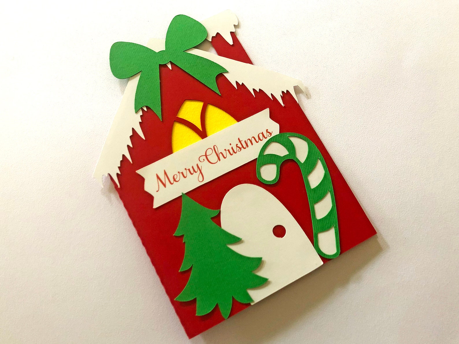 House Christmas Cards Merry Christmas Card Set Holiday - Etsy