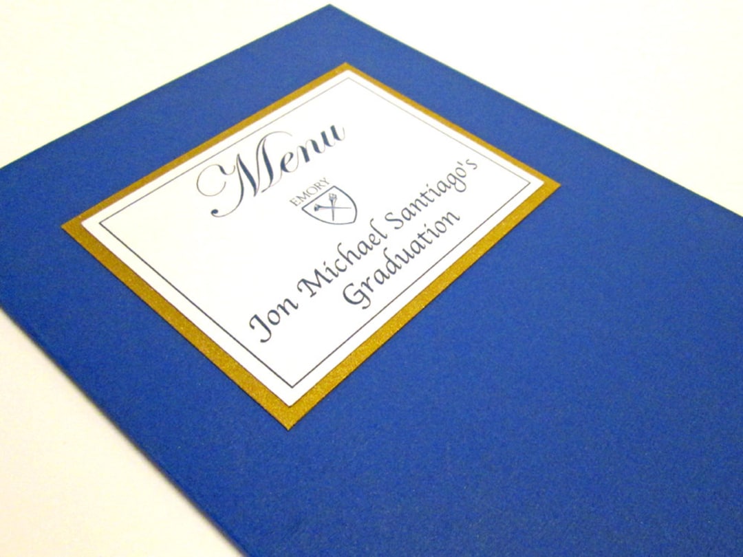 Graduation Menu Cards, High School, College Graduation Party ...