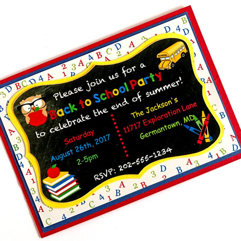 Chalkboard Invites - Etsy