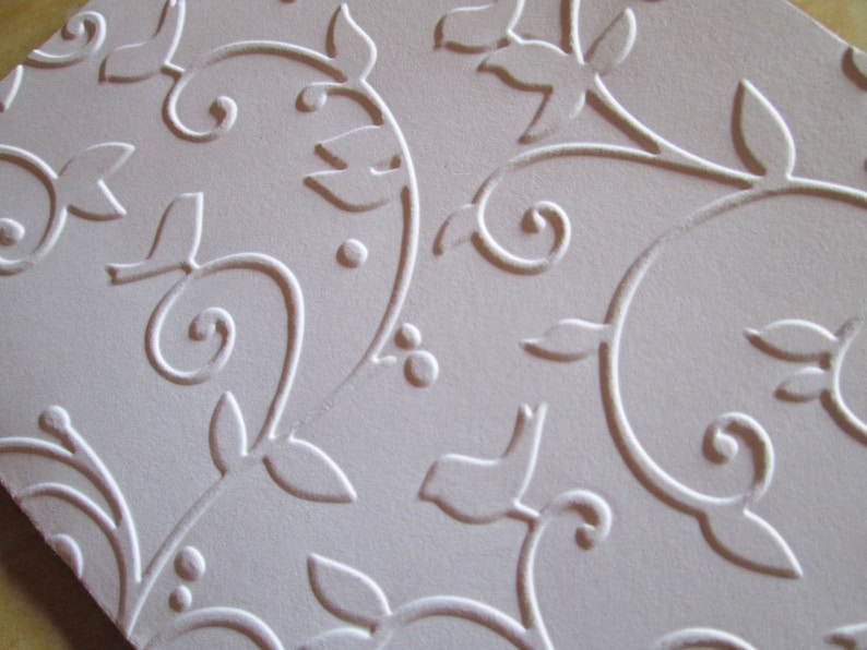 Embossed Cards Set of 8 Embossed Card Set Thank You Cards - Etsy