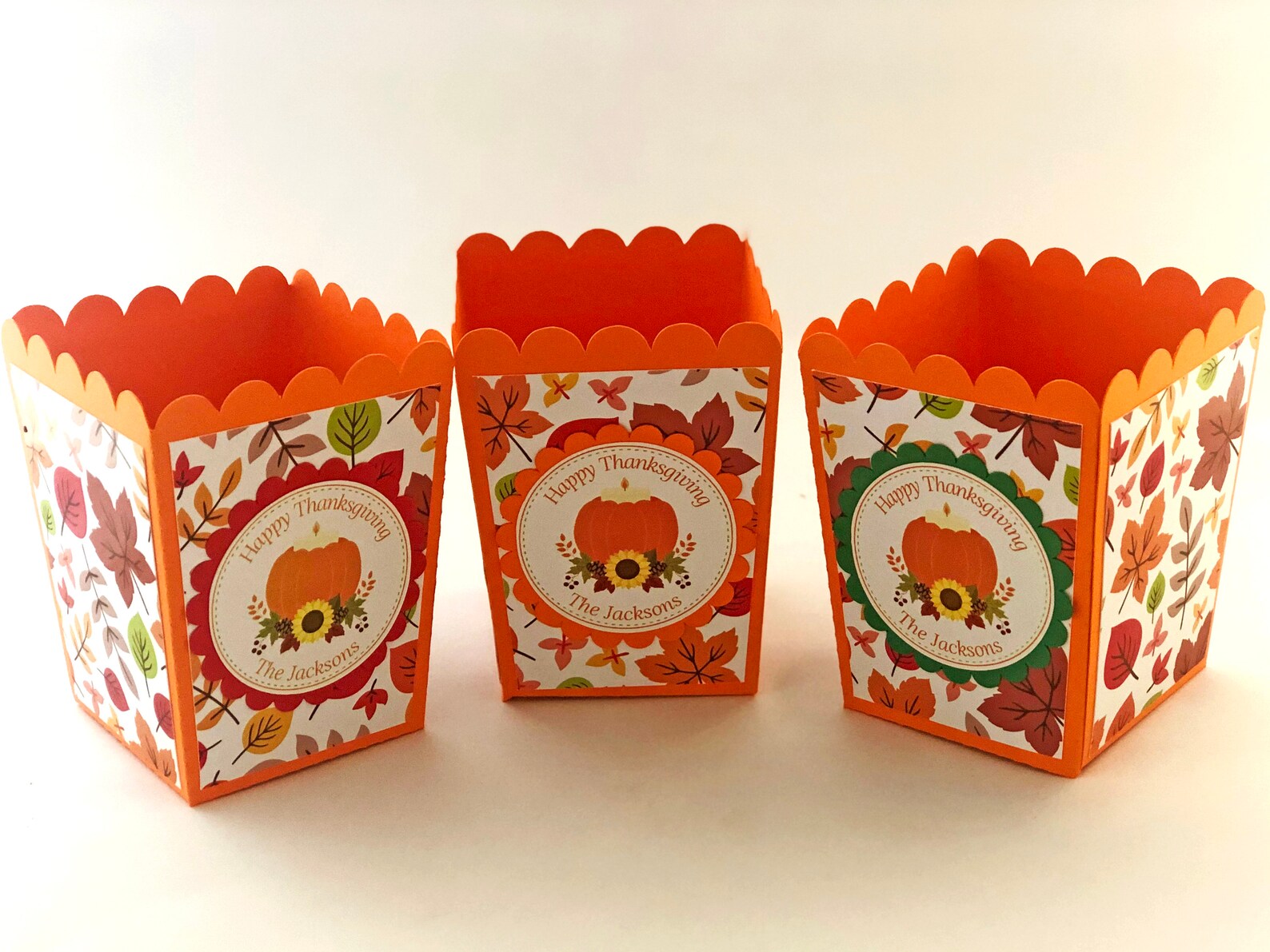 Happy Thanksgiving Popcorn Boxes Give Thanks Favor Boxes - Etsy