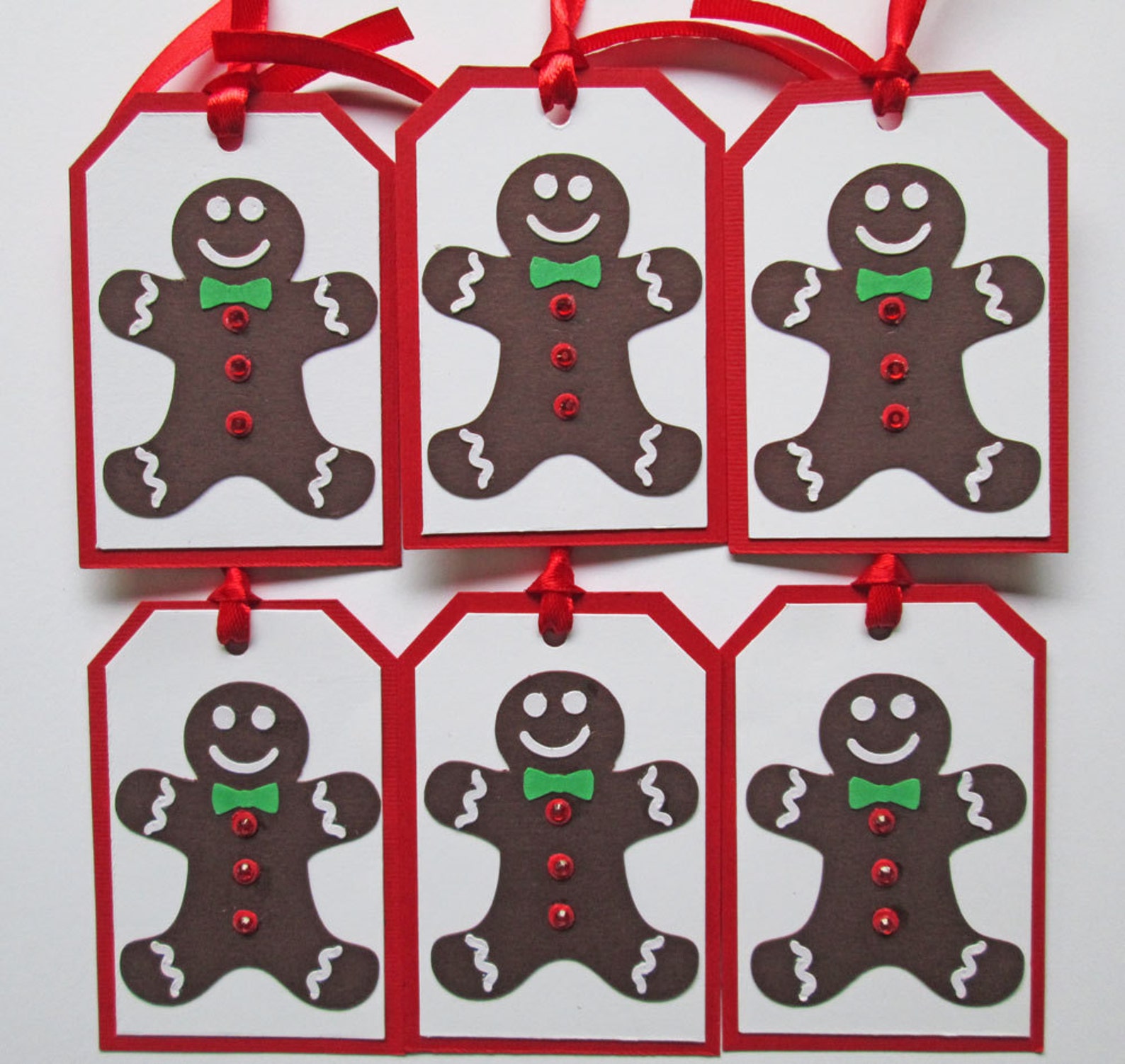 Gingerbread Christmas Gift Tags Christmas Tags Holiday | Etsy