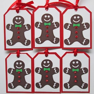 Gingerbread Christmas Gift Tags - Christmas Tags - Holiday Gift Tags ...