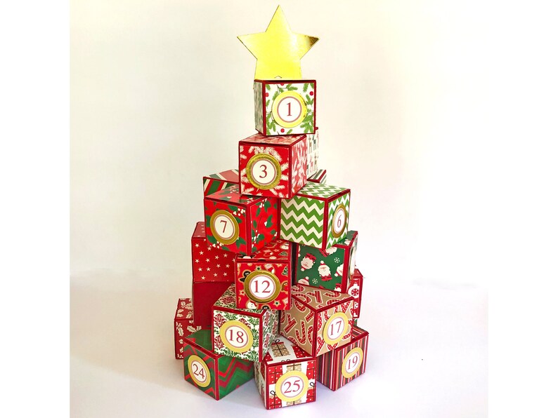 Christmas Advent Calendar Countdown Calendar Christmas - Etsy