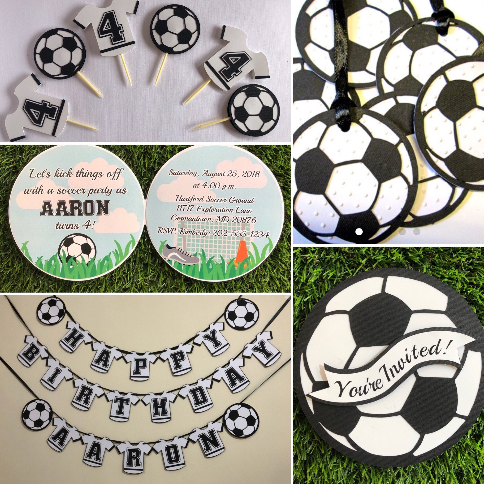 20 Personalized Soccer Gift Tags Soccer Birthday Soccer | Etsy