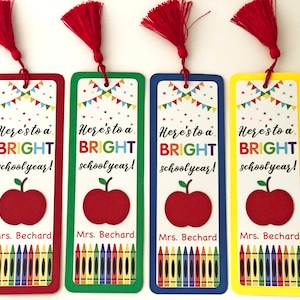 Back to School Bookmarks, First Day of School Gifts, Supplies ...