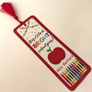 Back to School Bookmarks, First Day of School Gifts, Supplies ...