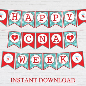 Happy CNA Week Banner, Printable CNA Appreciation, Medical Nursing ...
