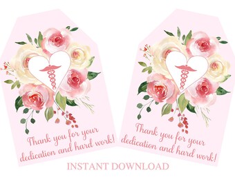 Nurse Appreciation Gift Tags - Etsy