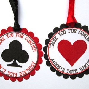 Casino Party Decor, Casino Gift Tags, Casino Birthday, Casino Theme ...