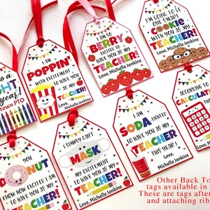 Soda Gift Tags, Back to School, First Day of School Teacher ...