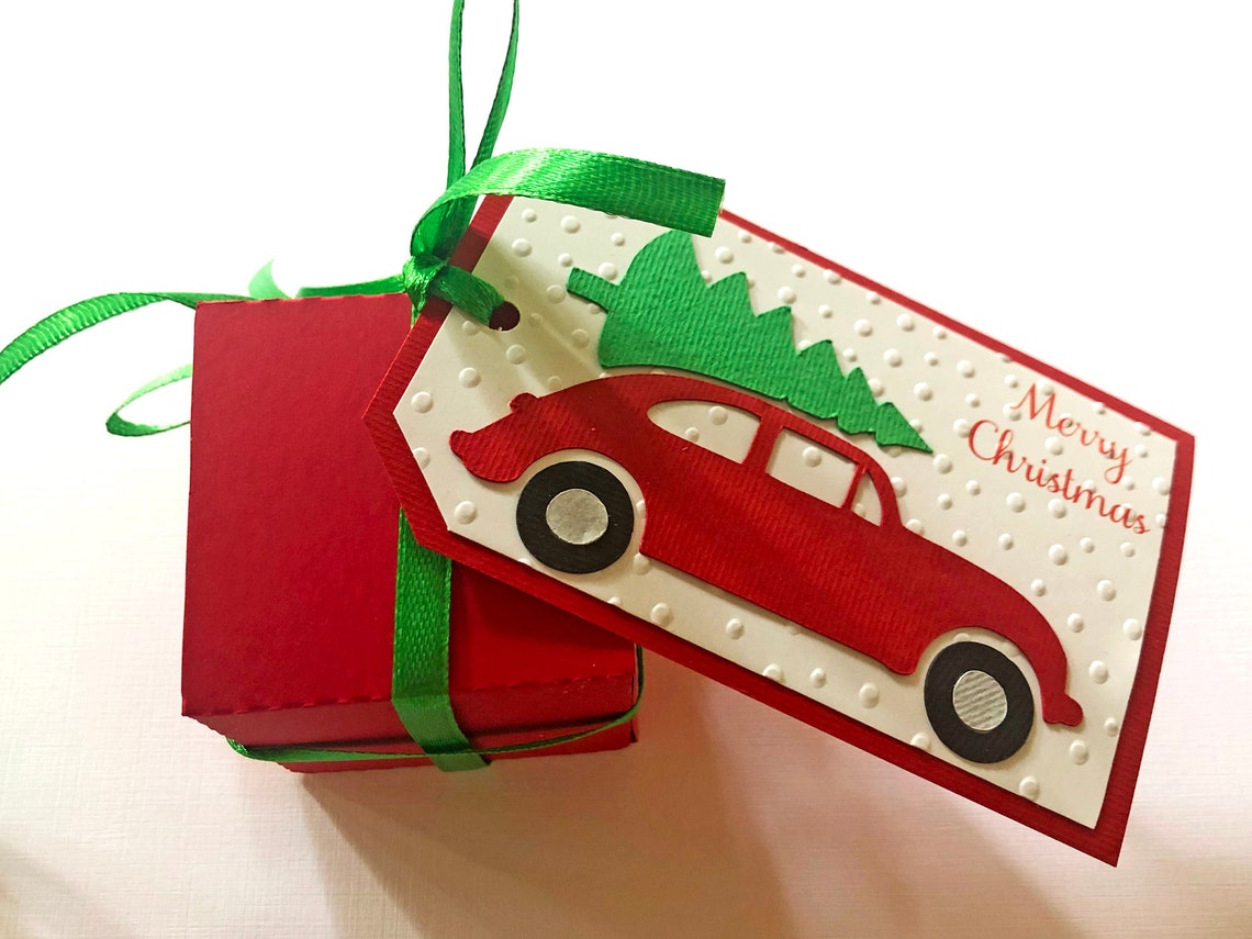 Car Christmas Gift Tags Christmas Tags Christmas Favor Tags - Etsy