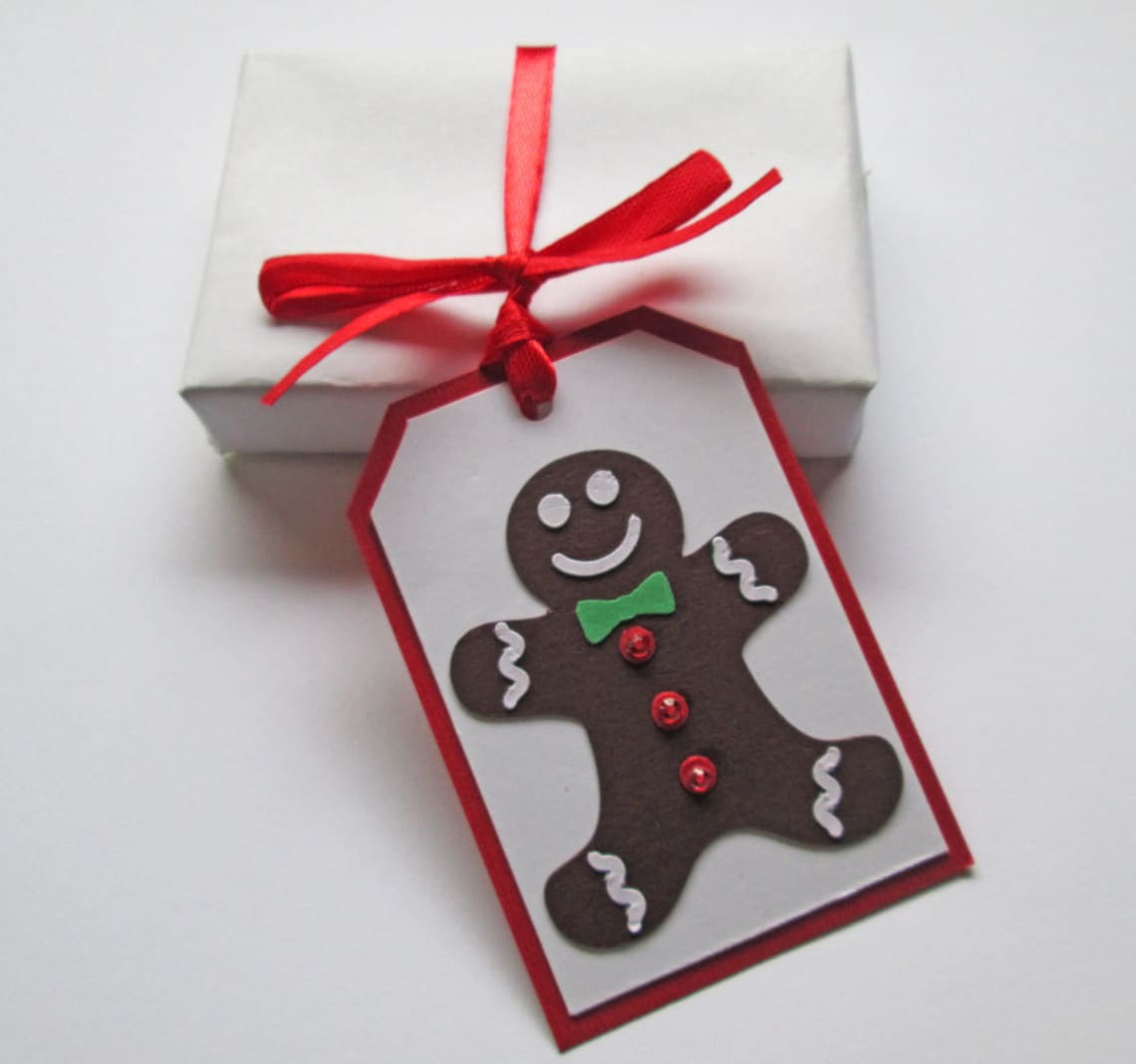 Gingerbread Christmas Gift Tags Christmas Tags Holiday - Etsy