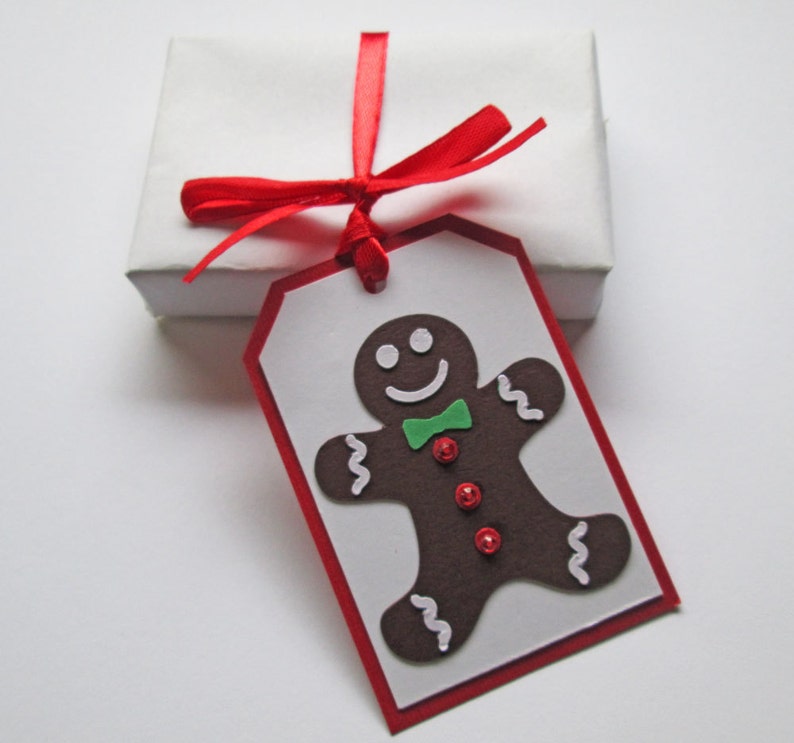 Gingerbread Christmas Gift Tags Christmas Tags Holiday - Etsy