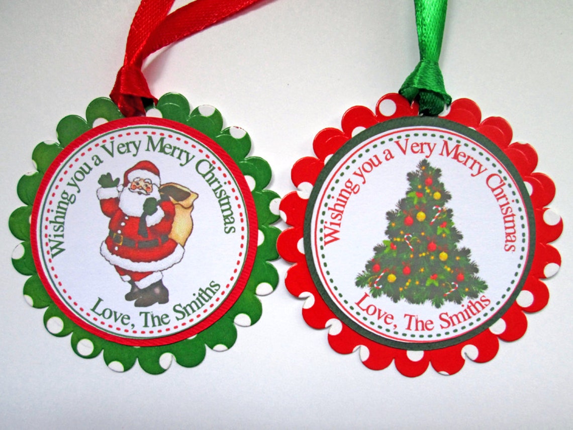 Personalized Christmas Gift Tags Christmas Tags Holiday Gift | Etsy