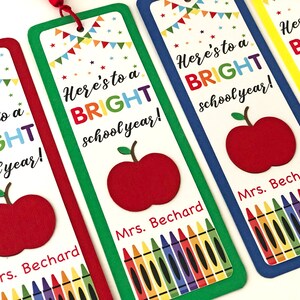 Back to School Bookmarks, First Day of School Gifts, Supplies ...