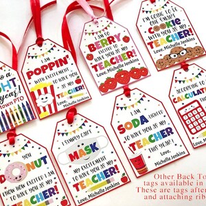 Mask Gift Tags, Back to School, First Day of School Teacher ...