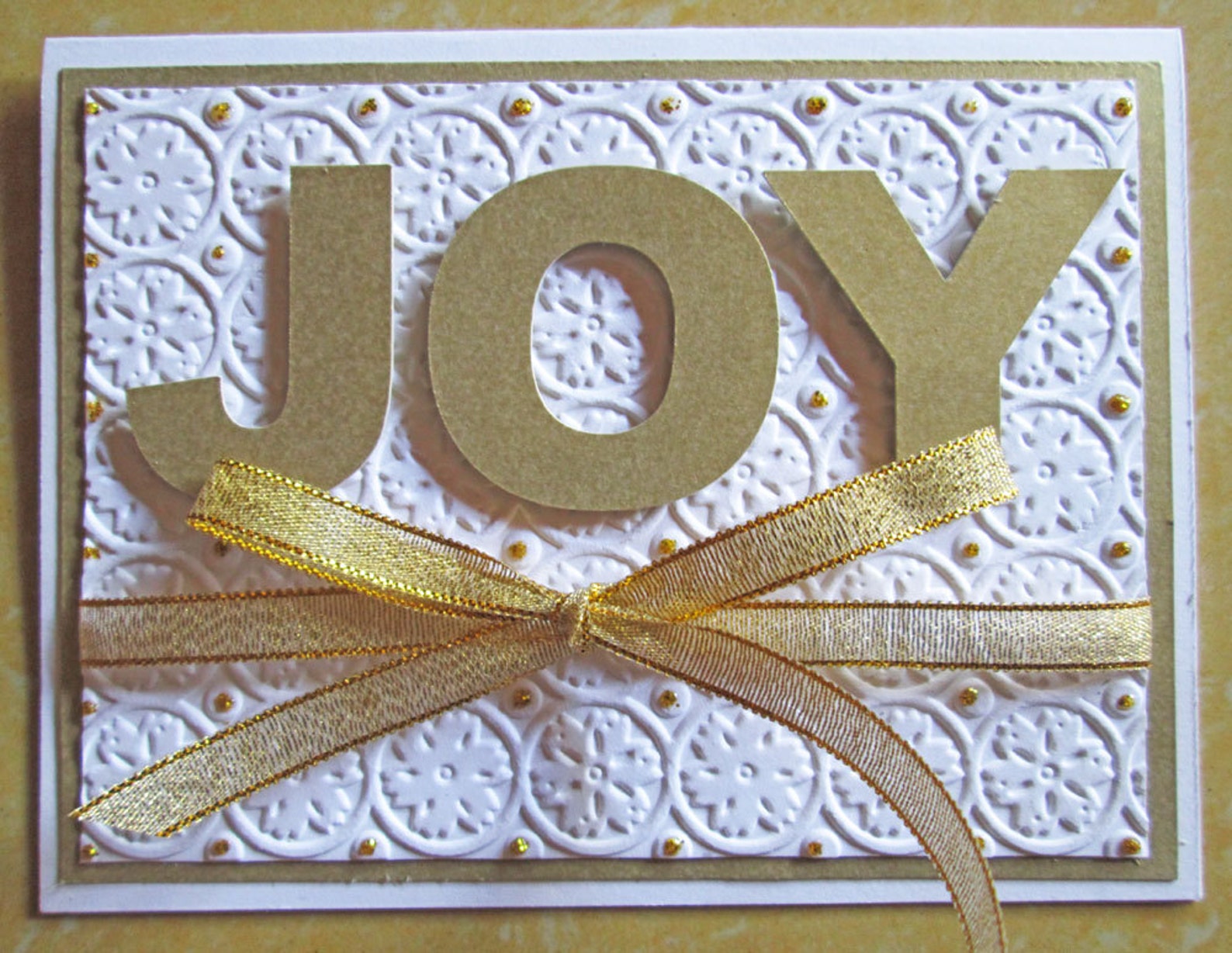 Joy Christmas Cards, Embossed Christmas Card Set, Holiday Cards, Boxed ...