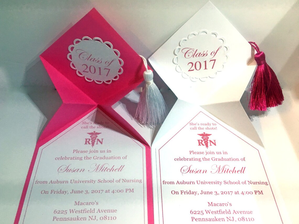 Nursing Graduation Invitations Nurse Graduation Invitations - Etsy
