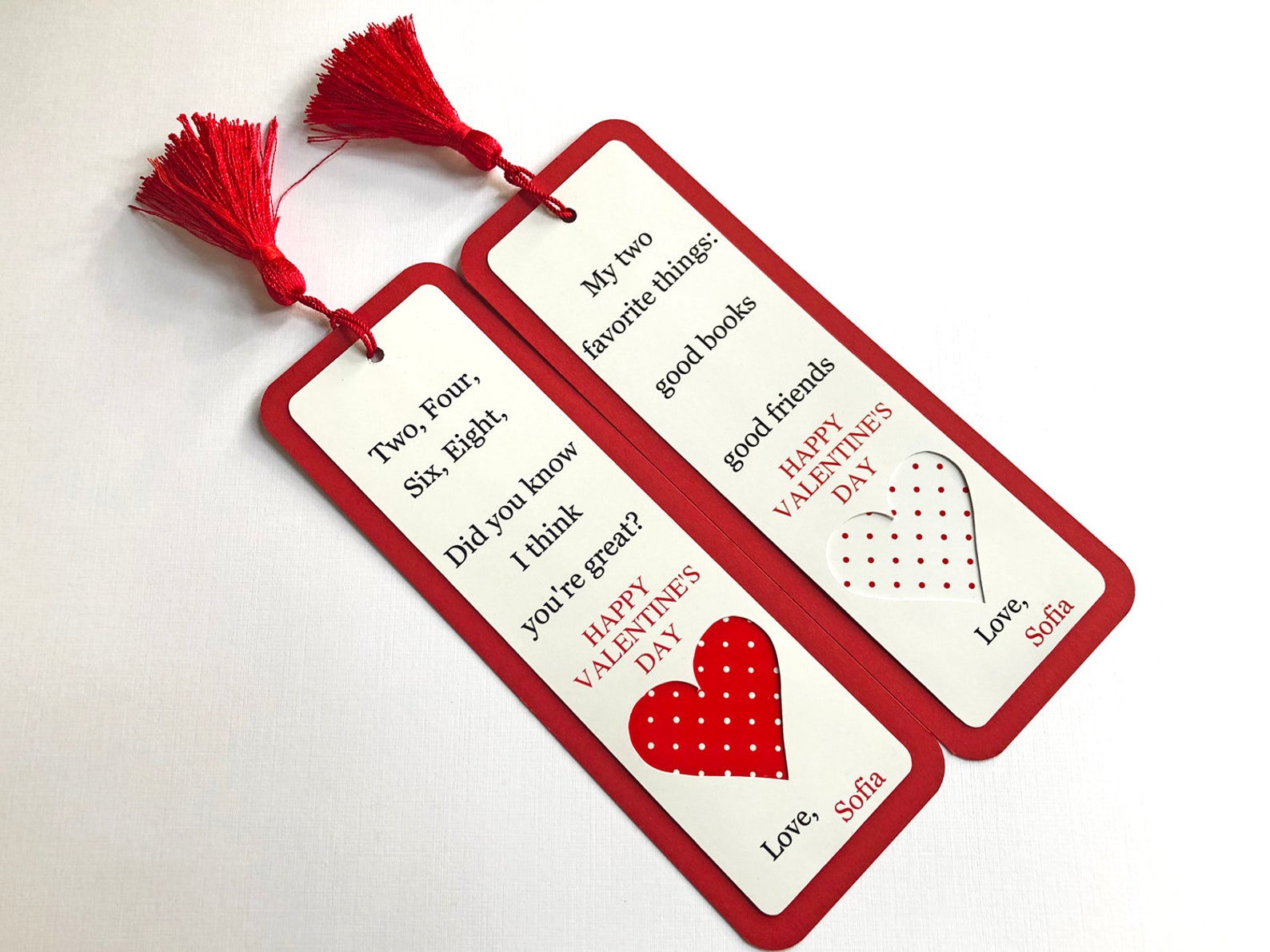 Valentine Bookmarks for Kids & Teachers - Perfect for School Classroom ...