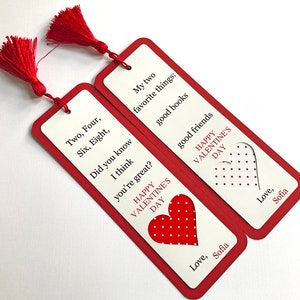 Valentine Bookmarks for Kids & Teachers - Perfect for School Classroom ...