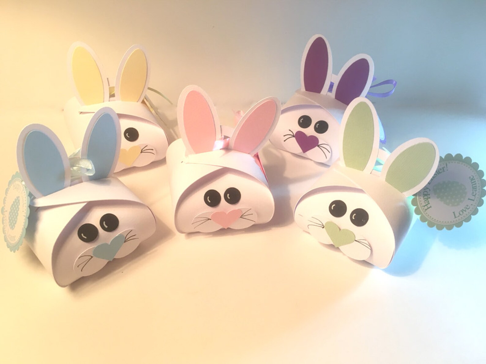 Easter Favor Box Personalized Easter Treat Box Easter Bunny - Etsy