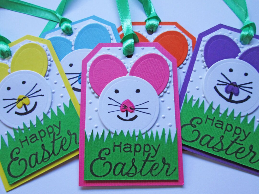 Easter Gift Tags, Happy Easter Tags, Easter Bunny Tags, Easter Favor ...