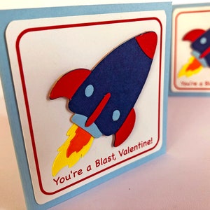 Happy Valentines Day Mini Cards for Kids School and Classroom, Rocket ...