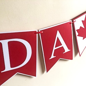 Canada Day Banner, Printable Happy Canada Day Party Decorations, July ...