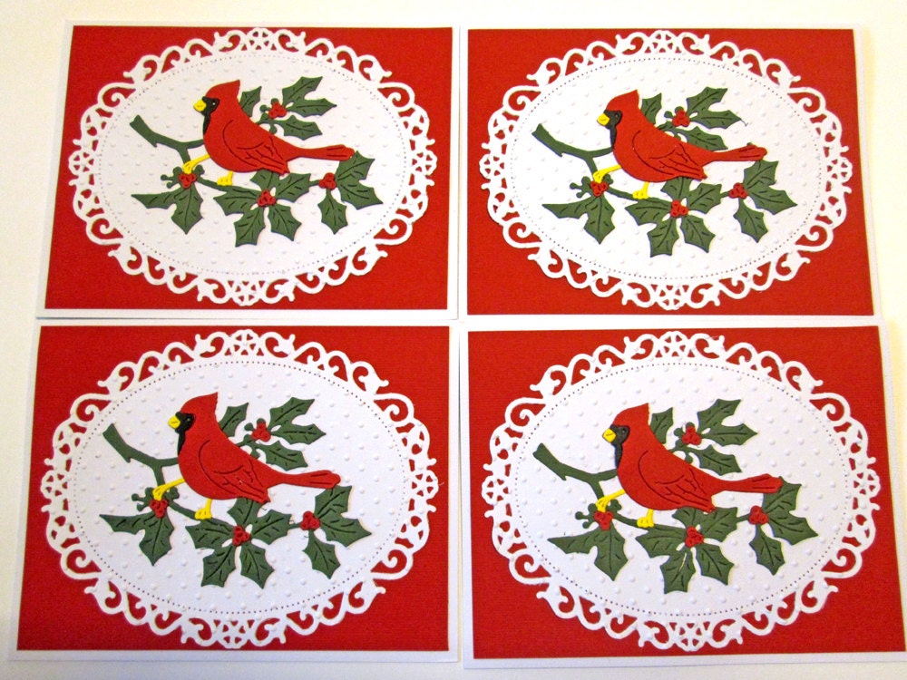 Cardinal Christmas Cards, Bird Holiday Cards, Boxed Christmas Card Sets ...