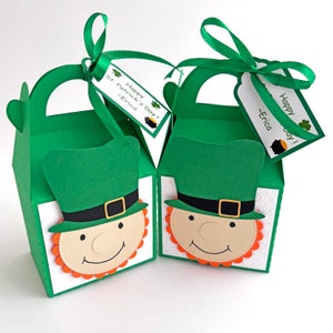 St. Patrick's Day Treat Bags, St Pattys Day Favor Box, St Patricks ...