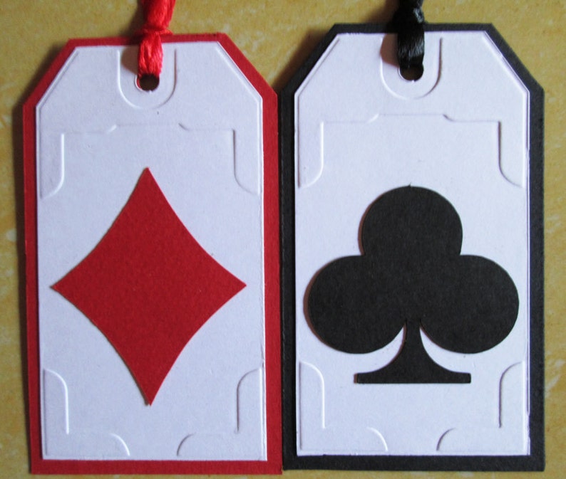 Casino Party Gift Tags, Vegas Theme, Poker Favor Tags, Set of 8 - Etsy