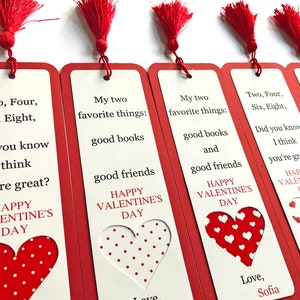 Valentine Bookmarks for Kids & Teachers - Perfect for School Classroom ...
