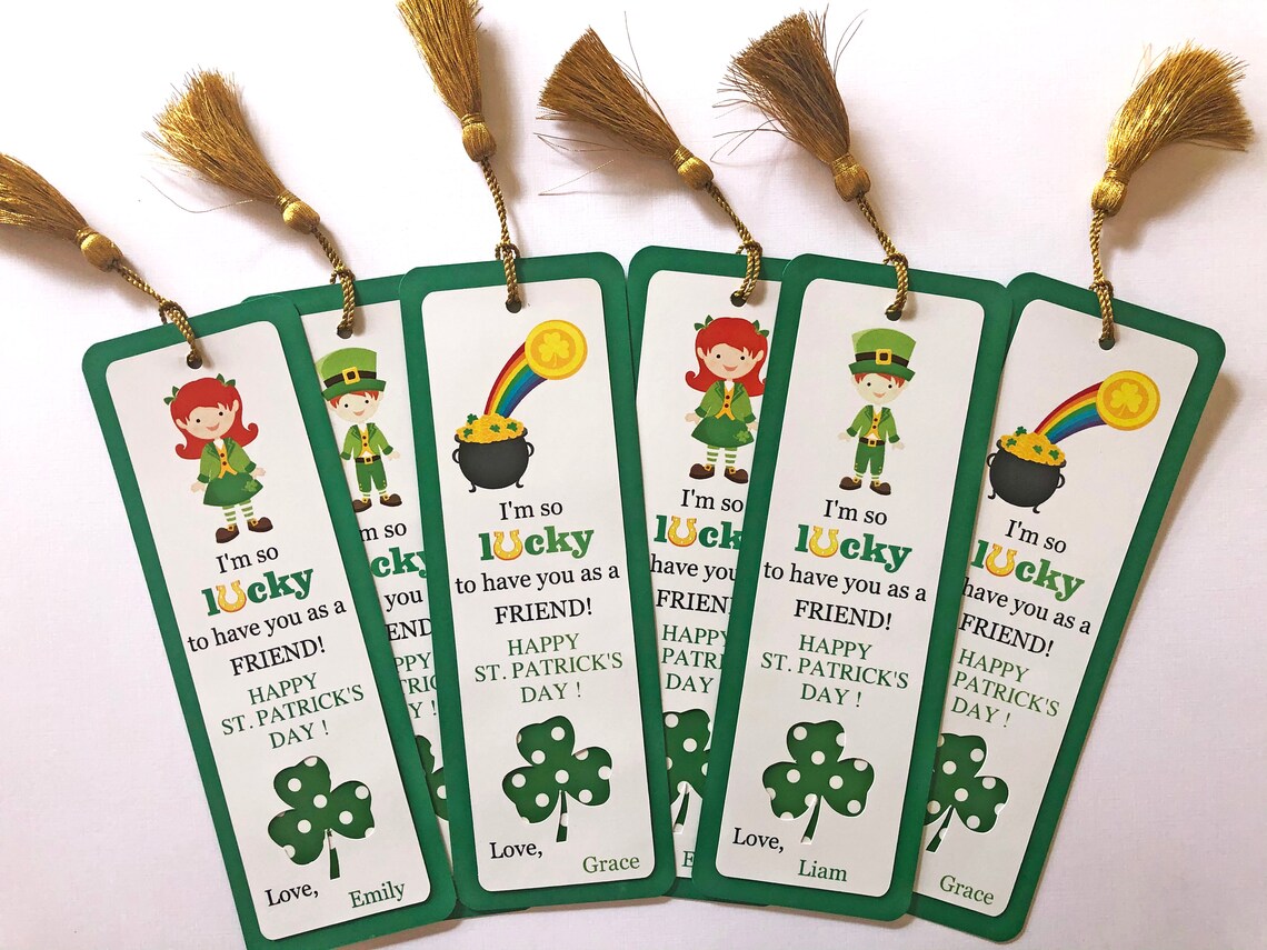 St Patrick's Day Bookmarks Classroom St Patricks Day Book | Etsy