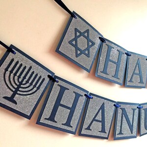 Happy Hanukkah Banner, Hanukkah Decorations, Hanukkah Garland, Jewish ...