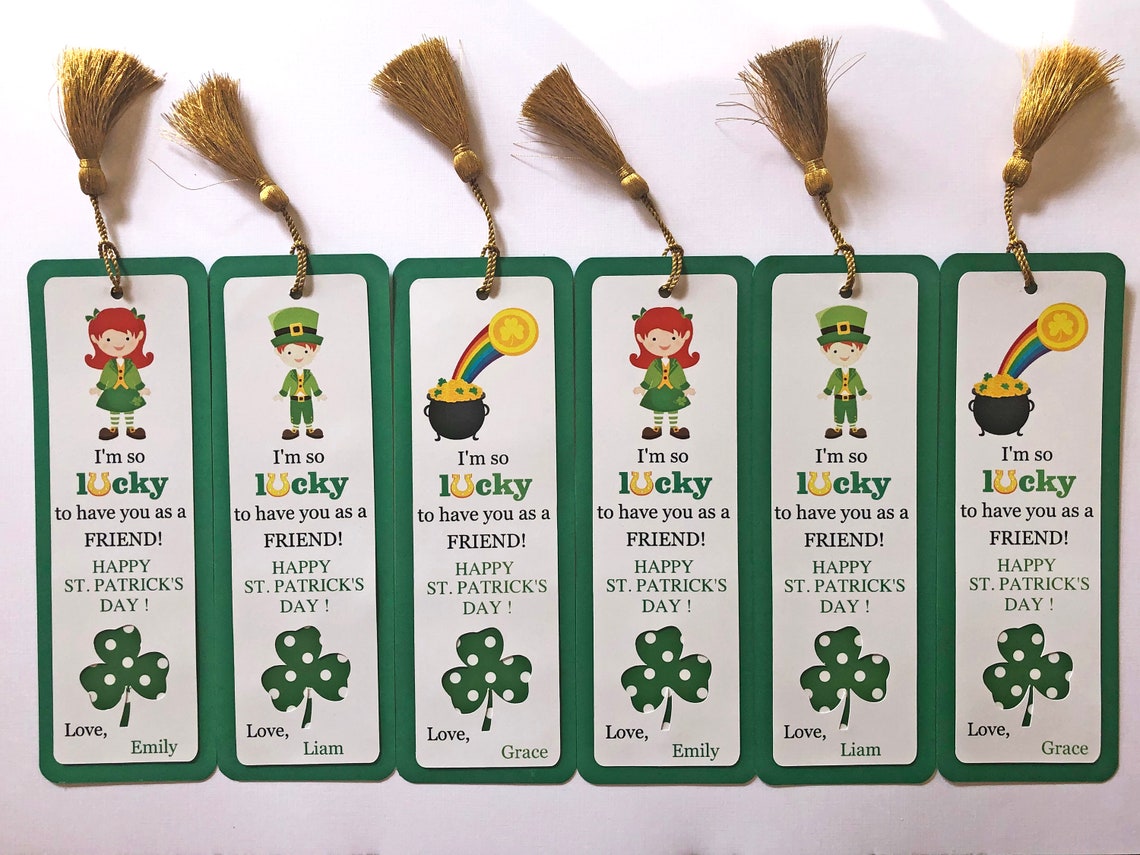 St Patrick's Day Bookmarks, Classroom St Patricks Day Book Mark ...