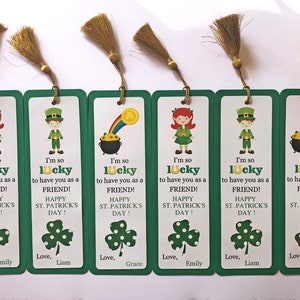 St Patrick's Day Bookmarks, Classroom St Patricks Day Book Mark ...