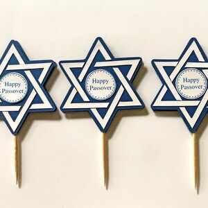 Happy Passover Decorations, Passover Cupcake Toppers, Passover Feast ...
