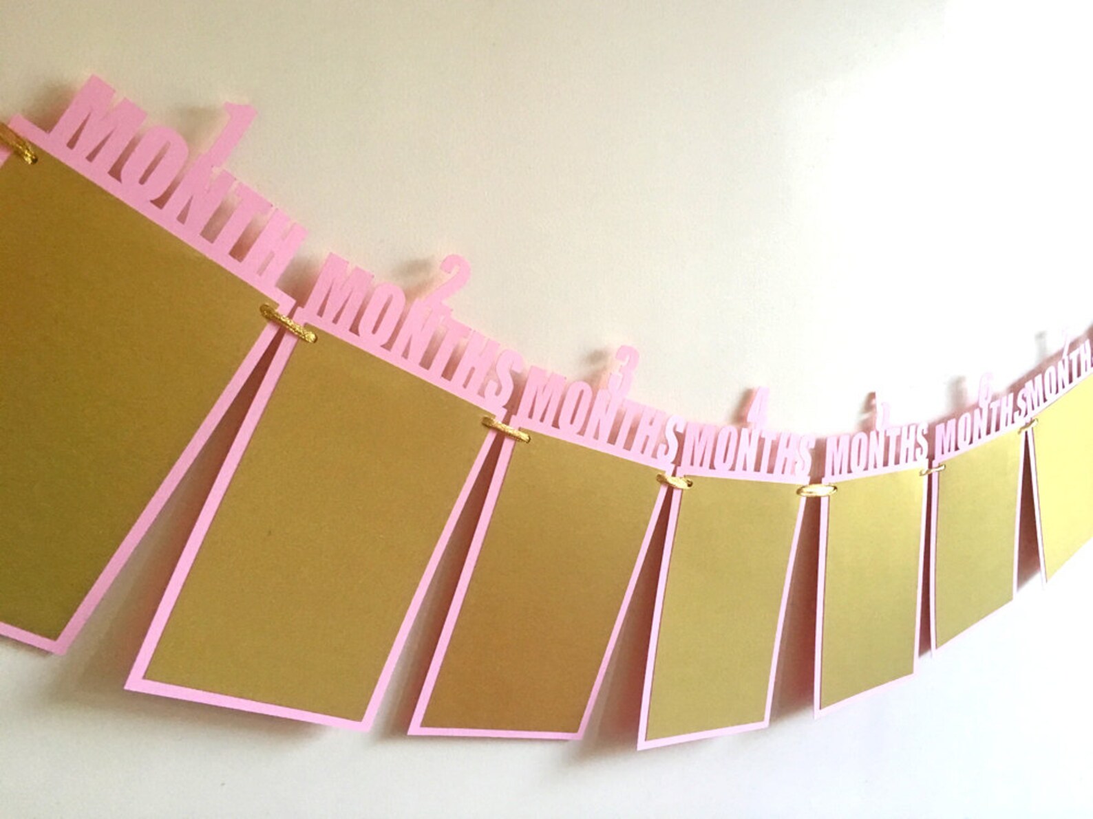 First Birthday Photo Banner 1st Birthday Banner First Year - Etsy